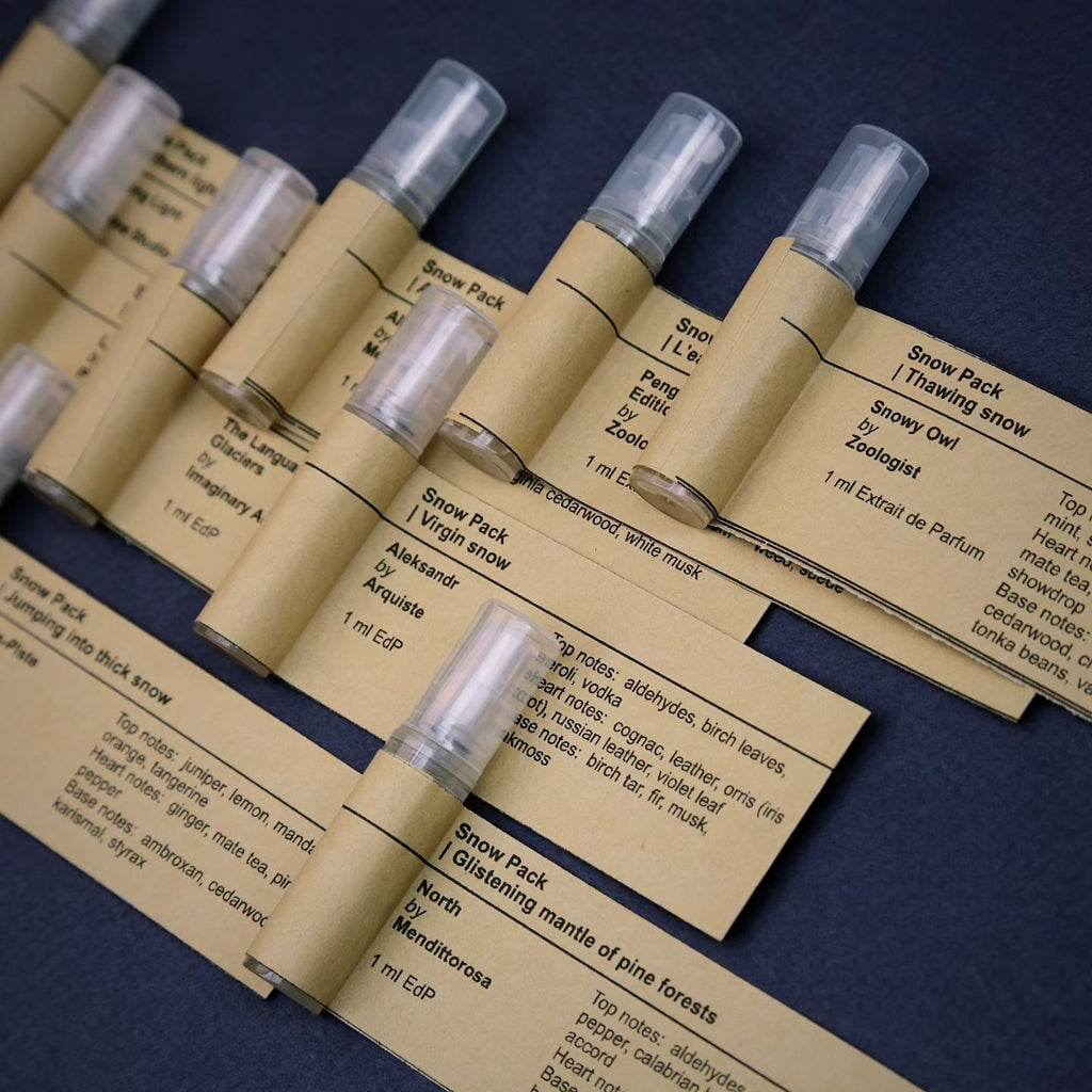New edit&sample pack: Snow ️ ️ ️ | Bloom Perfumery London